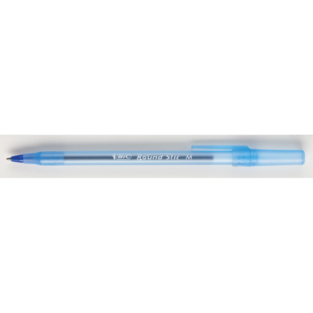 BIC Round Stic Ballpoint Stick Pens, Blue, Medium Tip, 60/BX - Umber Canada