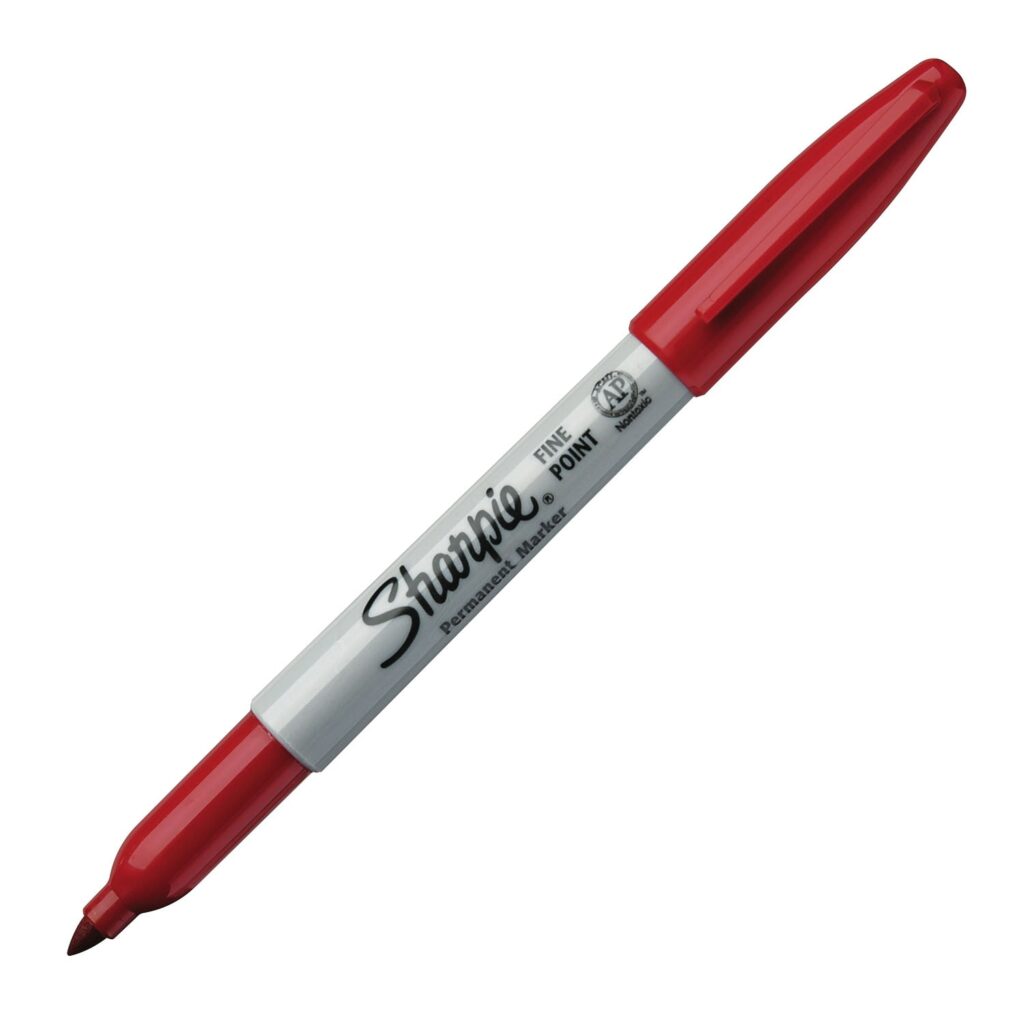 Sharpie Fine Permanent Markers, Red, Each - Umber Canada